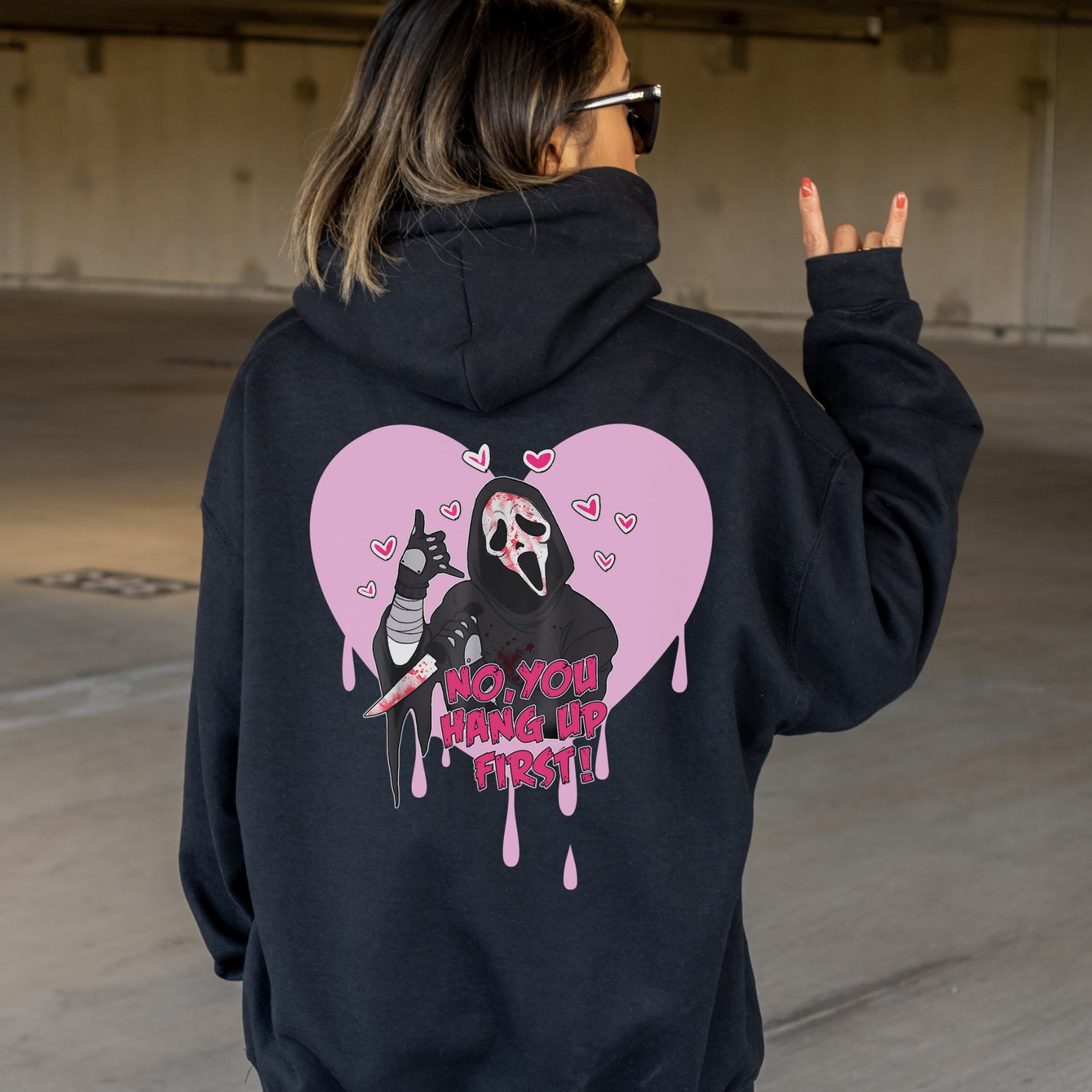 Ghostface hoodie, Scream Sweatshirt, Spooky Valentine's Day, No you ha ...